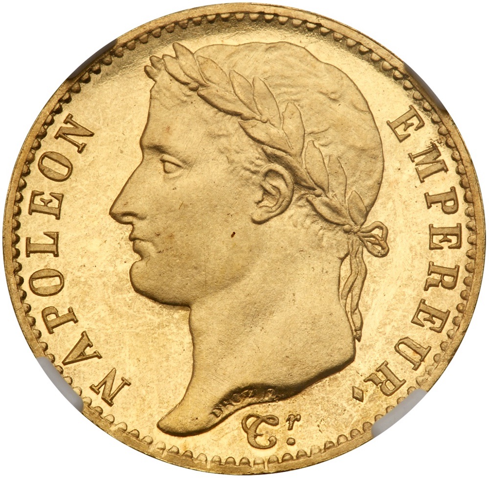 Napoleon 1815 proof 20 Francs obv | Coin Collectors News