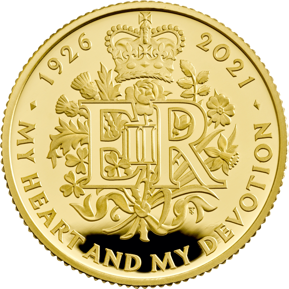 The 95th Birthday of Her Majesty The Queen 2021 Gold Proof Quarter ...