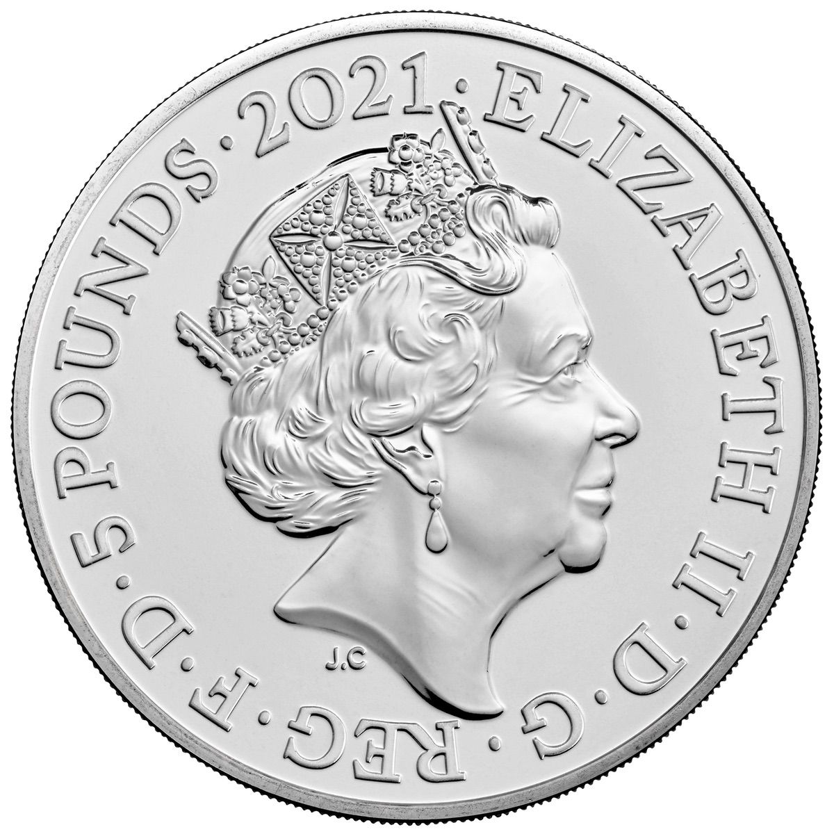 HRH The Prince Philip, Duke of Edinburgh 2021 UK £5 Brilliant ...