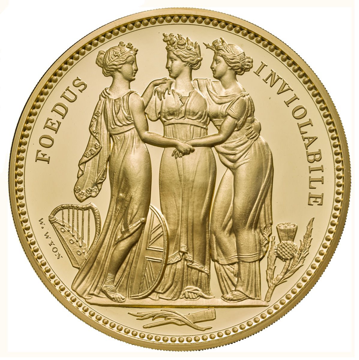 Three Graces 2020 UK Kilo Gold Proof reverse (trial piece) – TR213GGK ...