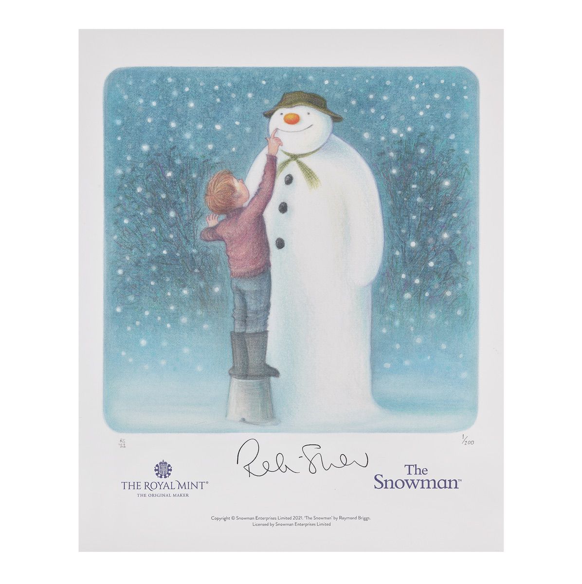 The Snowman 2021 Limited Edition Print- NC21SMP | Coin Collectors News