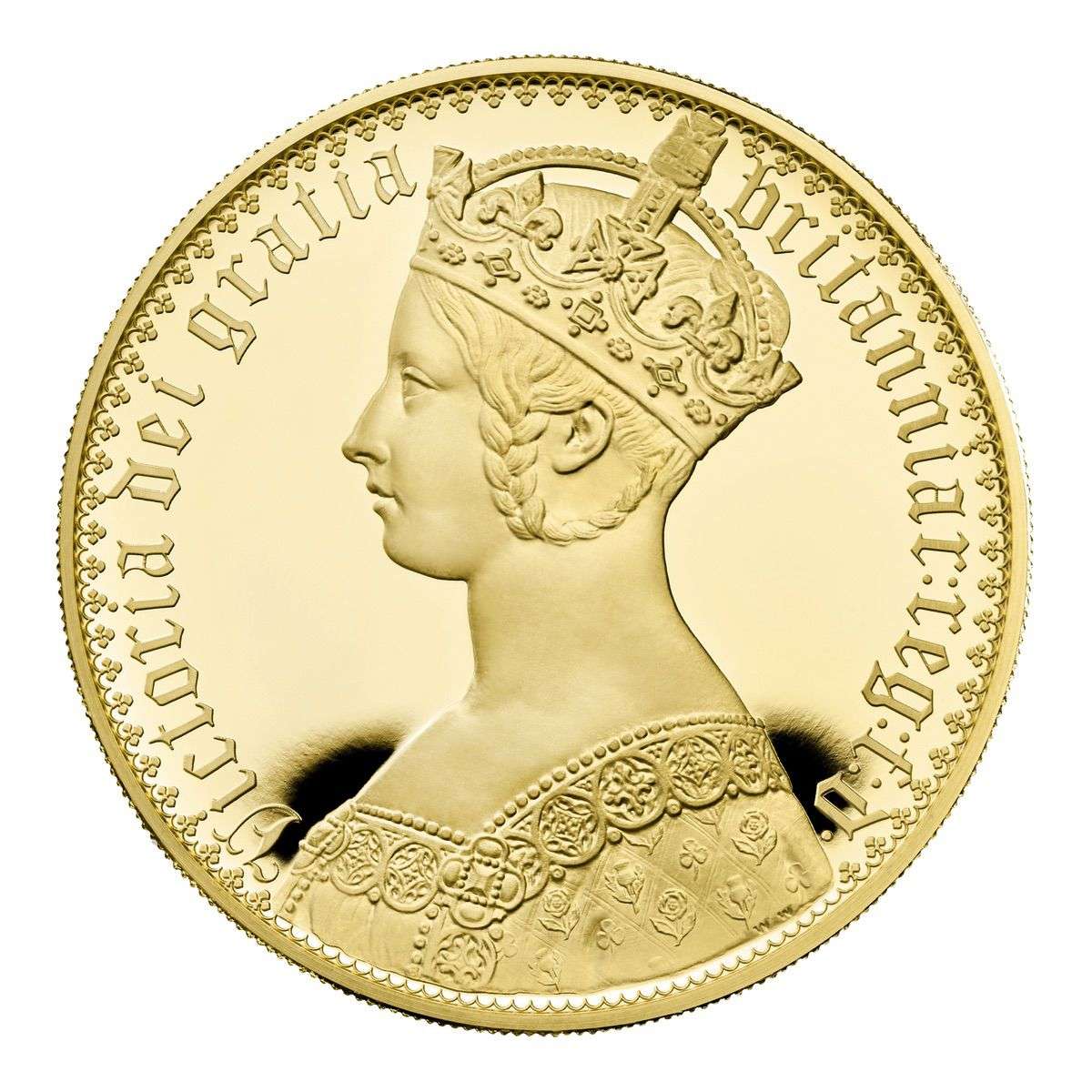 Gothic Crown Portrait 2021 UK 5oz Gold Proof Coin reverse – UK21GOG5 ...