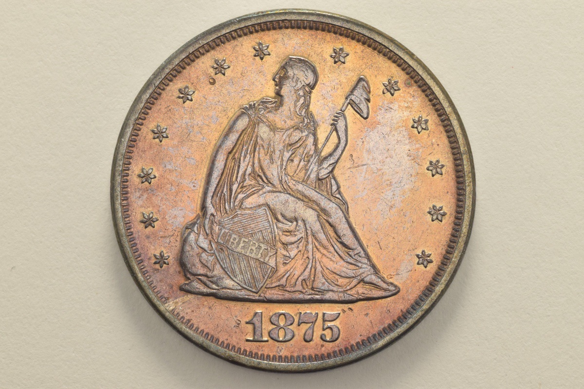 1875 Twenty Cents, About Uncirculated (Lot 1036) | Coin Collectors News